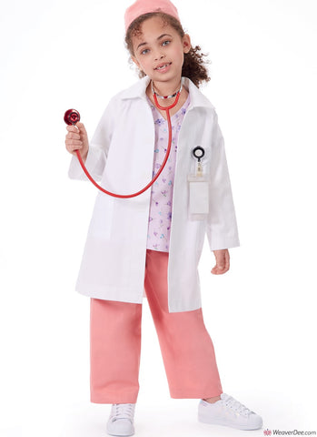 McCall's Pattern M8226 Children's Costume: Doctor - Nurse - Fireman ...