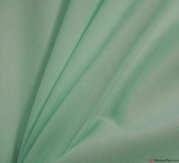 Plain Polycotton Fabric / Mint Green – WeaverDee.com