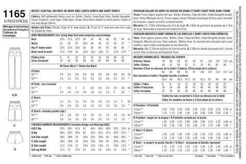Simplicity Pattern S1165 Misses' Trousers & Shorts – WeaverDee.com