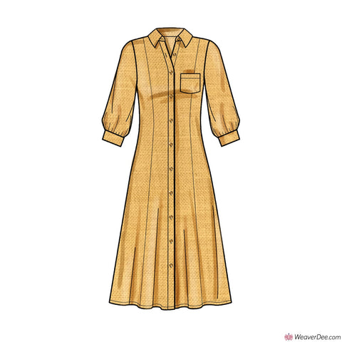 Simplicity Pattern S9260 Misses' & Women's Button Front Dresses ...