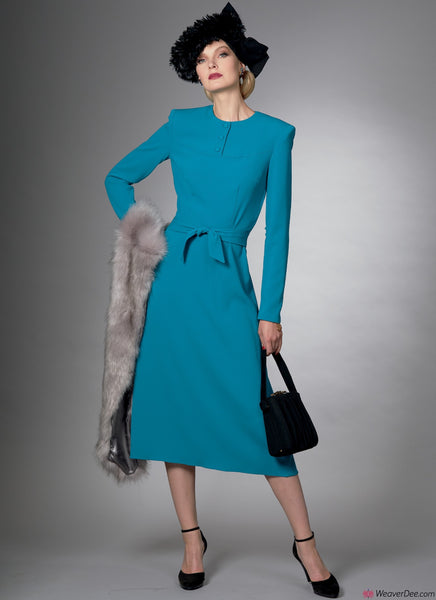 Vogue Pattern: V9346 Misses' Vintage 1940s Dress – WeaverDee.com