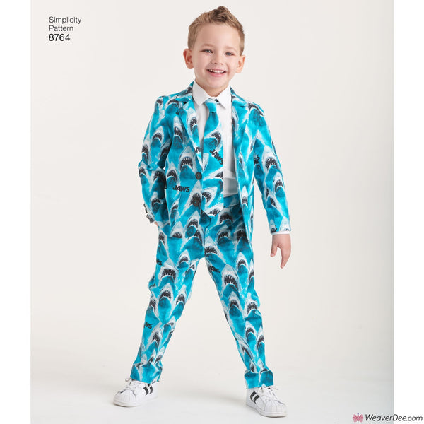 Simplicity Pattern S8764 Boys' Suit & Ties – WeaverDee.com