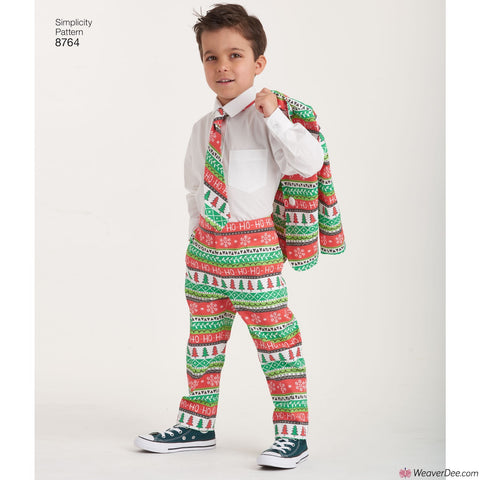 Simplicity Pattern S8764 Boys' Suit & Ties – WeaverDee.com