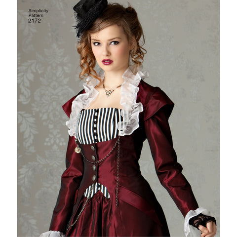 Simplicity Pattern S2172 Misses' Steampunk Costume – WeaverDee.com