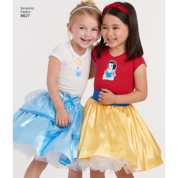 Simplicity Pattern S8627 Child's Disney Character Skirts – WeaverDee.com
